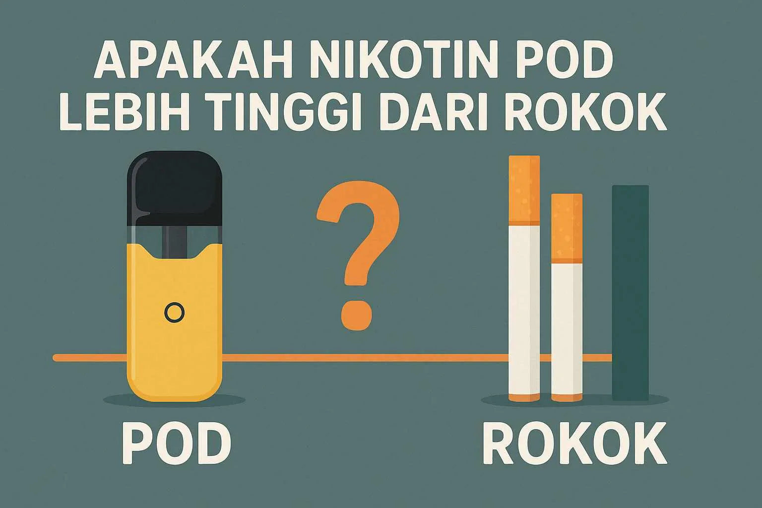 Apakah Nikotin Pod Lebih Tinggi dari Rokok? | FOOM Lab Global