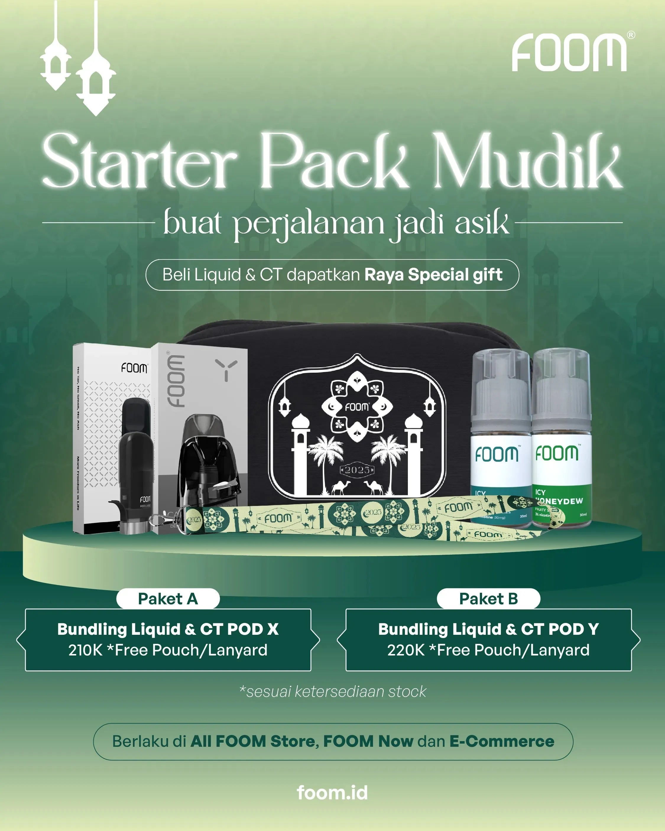 Mudik Lebaran Lebih Nyaman dengan Starter Pack FOOM, Gratis Lanyard ...