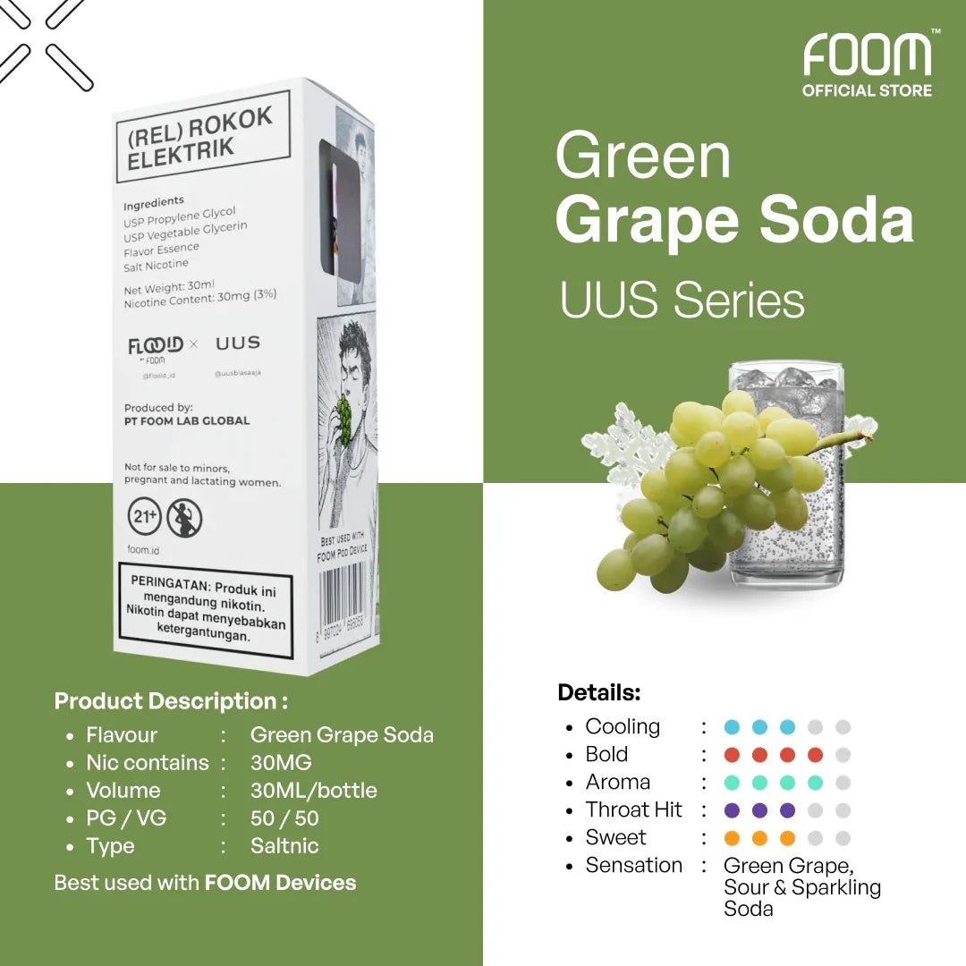 Green Grape Soda - UUS Series | FOOM Lab Global