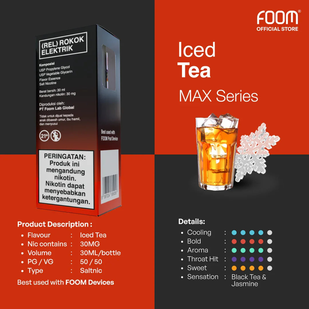 Iced Tea - FOOM MAX Series | FOOM Lab Global