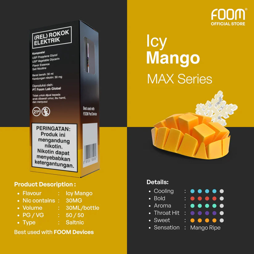 [NEW] Icy Mango - FOOM MAX Series | FOOM Lab Global