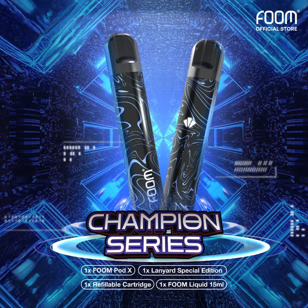 FOOM Pod X Champion Series Blue Team - Bundling Liq 15 ml | FOOM Lab Global
