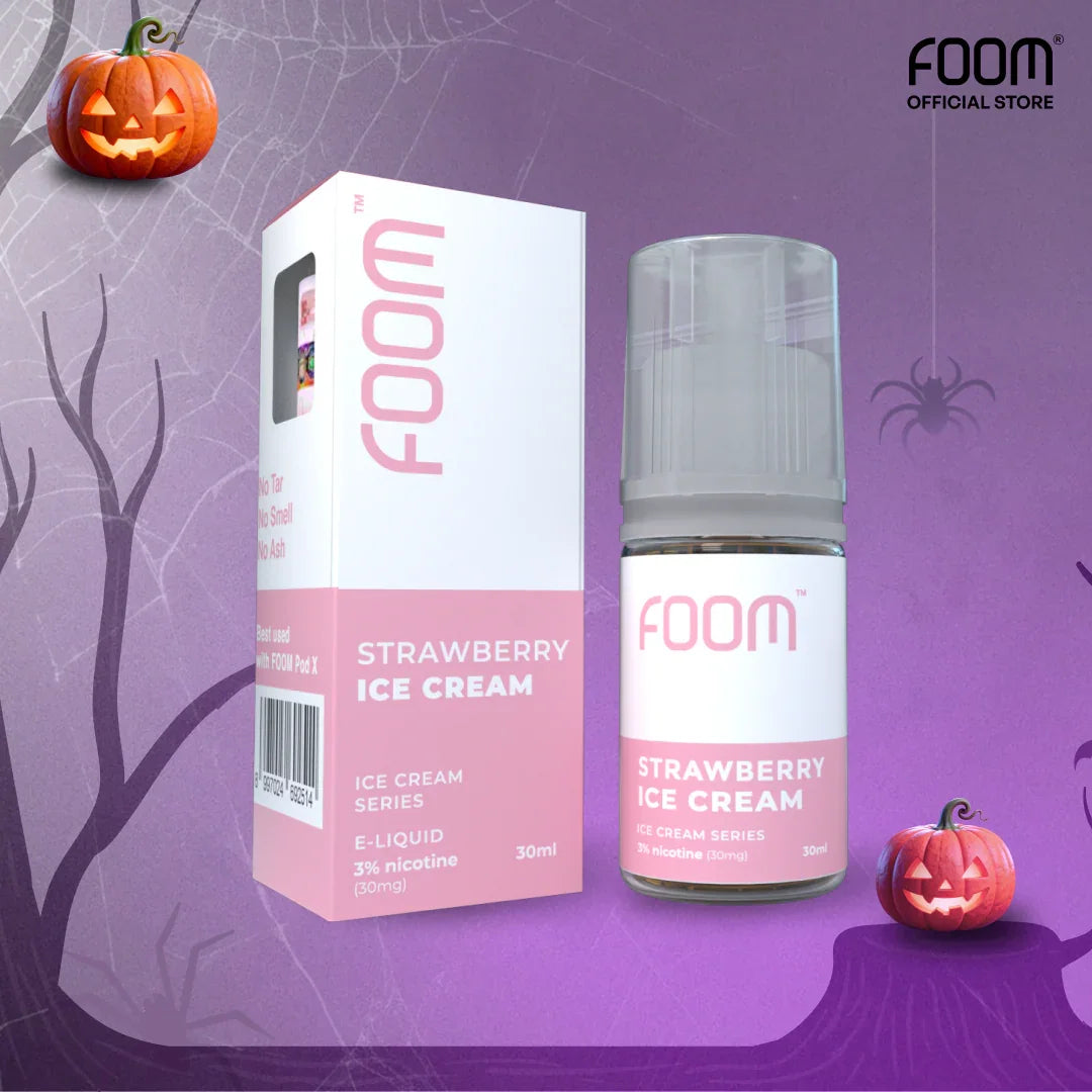 Liquid Saltnic Strawberry Ice Cream - Ice Cream Series FOOM | FOOM Lab ...