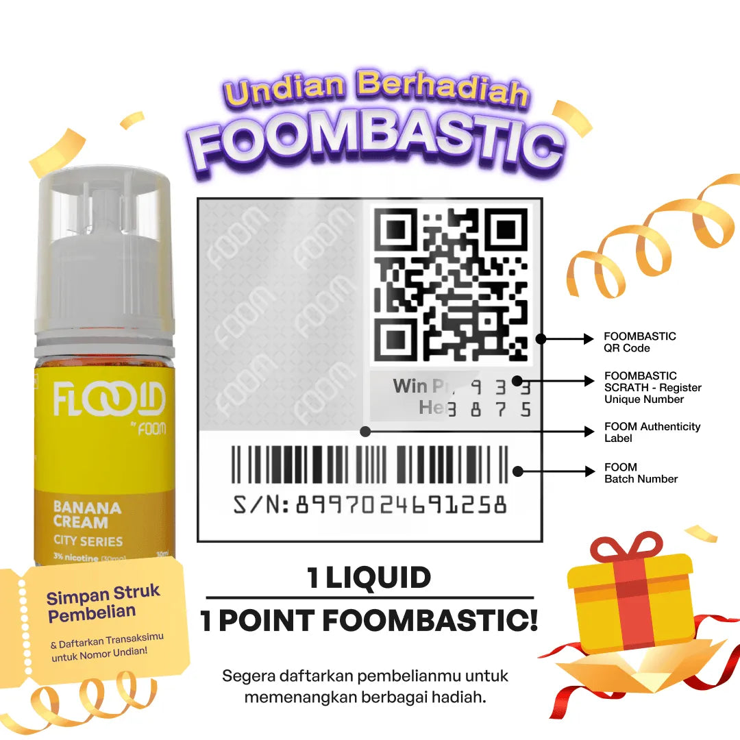 Banana Cream City Series - Liquid Pod Vape Rasa Pisang | FOOM