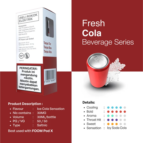 Liquid Saltnic Iced Tea, Fresh Cola dan lainnya - Beverage Series FOOM ...