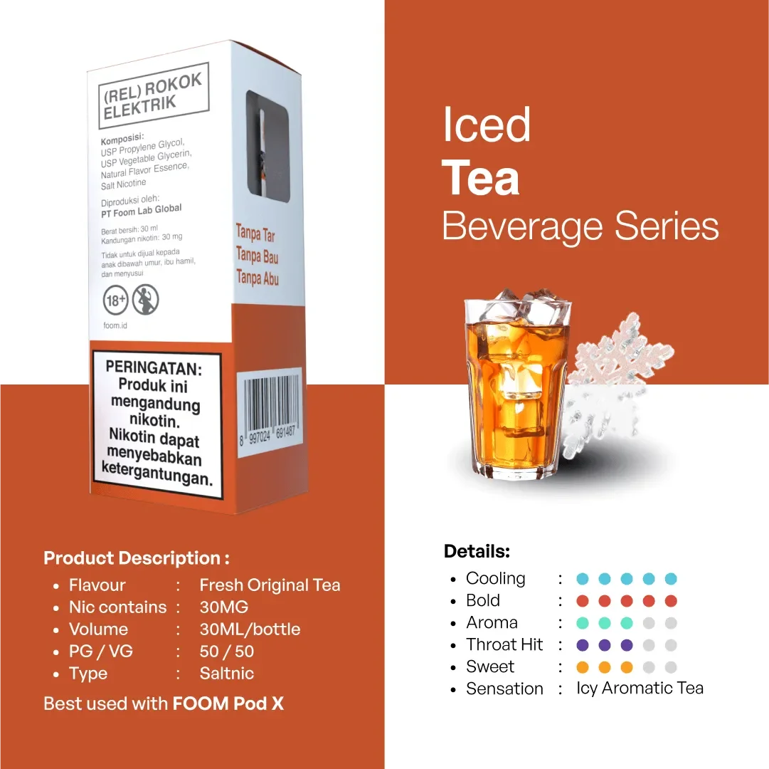 Liquid Saltnic Iced Tea, Fresh Cola dan lainnya - Beverage Series FOOM ...