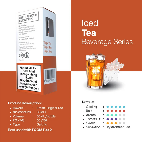Liquid Saltnic Iced Tea, Fresh Cola dan lainnya - Beverage Series FOOM ...