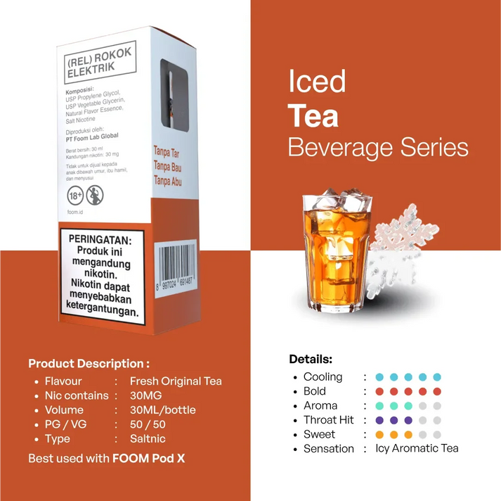 Liquid Saltnic Iced Tea, Fresh Cola dan lainnya - Beverage Series FOOM ...
