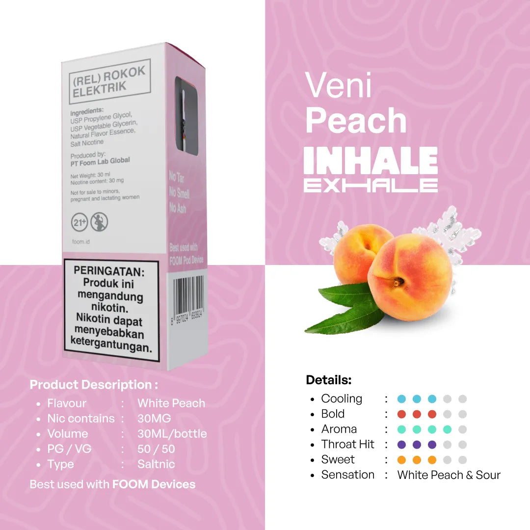 Liquid Veni Peach - Weird Genius Inhale Exhale Series | FOOM