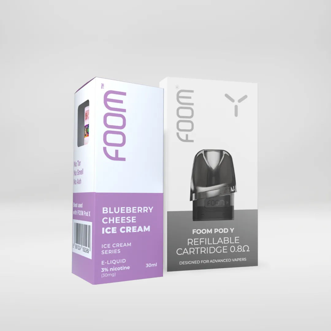 Paket Bulanan Cartridge Pod Y + Liquid | FOOM | FOOM Lab Global