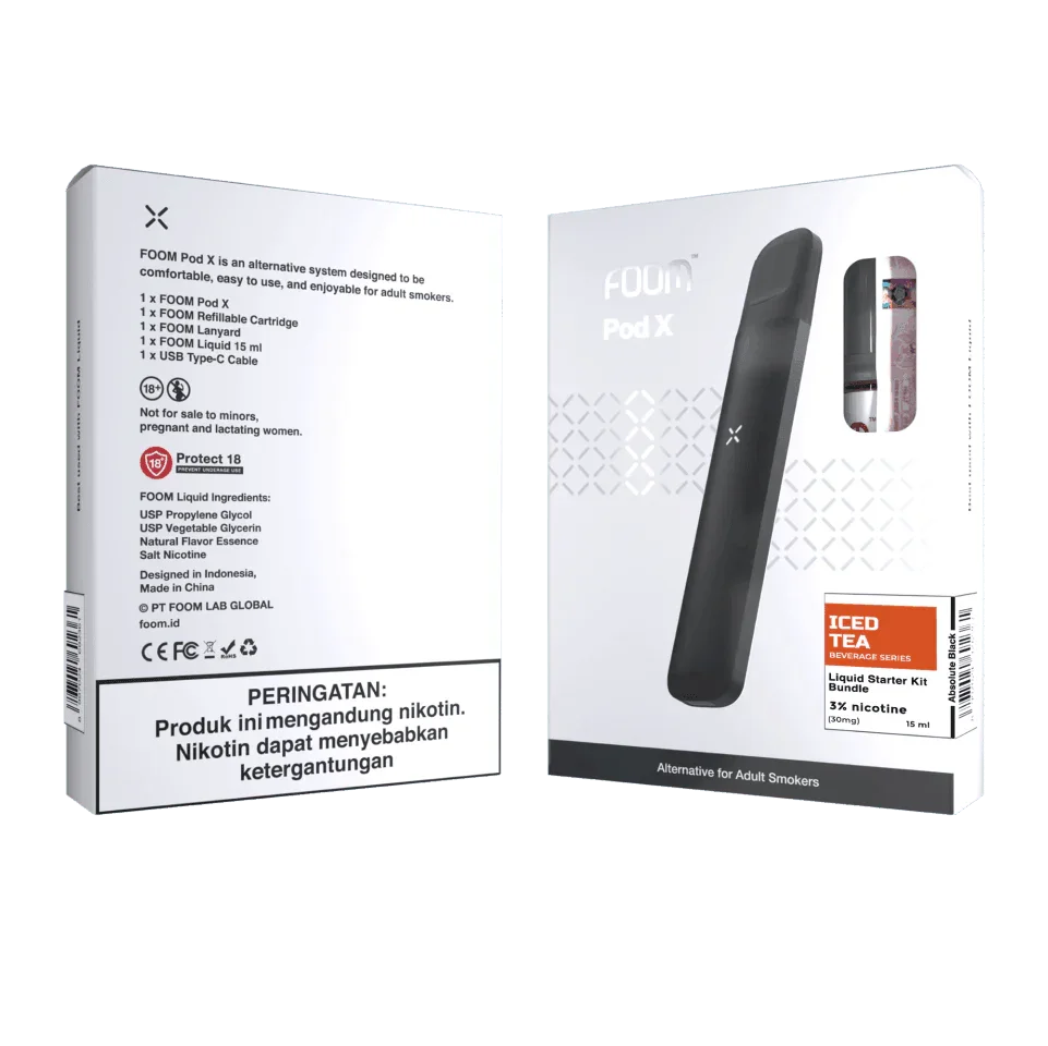 Pod X Absolute Black Bundling Liquid 15 Ml | FOOM Lab Global