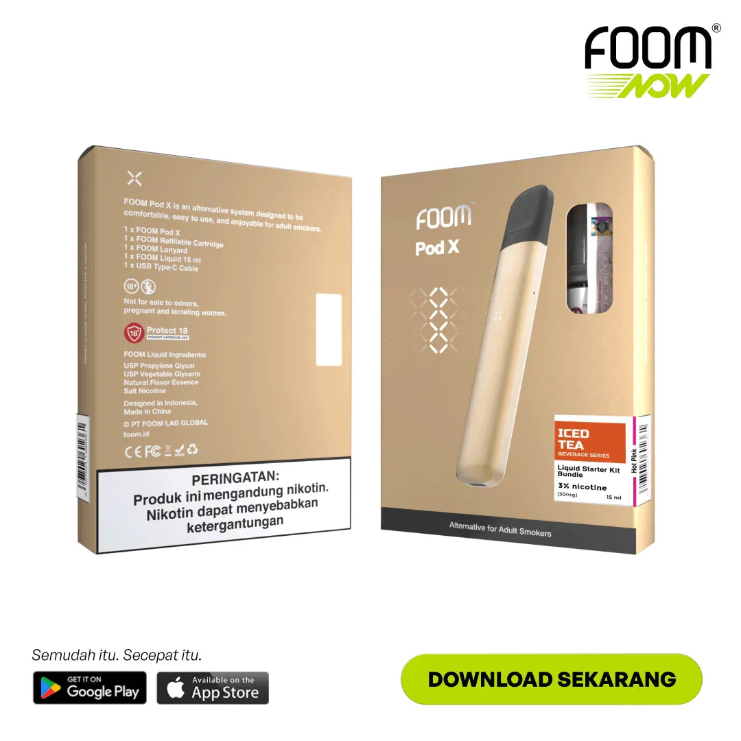 Pod X Brilliant Gold Bundling Liquid 15 Ml | FOOM Lab Global