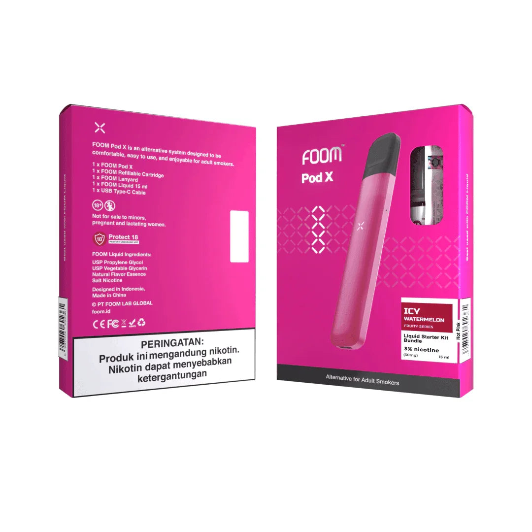 Pod X HOT PINK Bundling Icy Watermelon 15 ml | FOOM