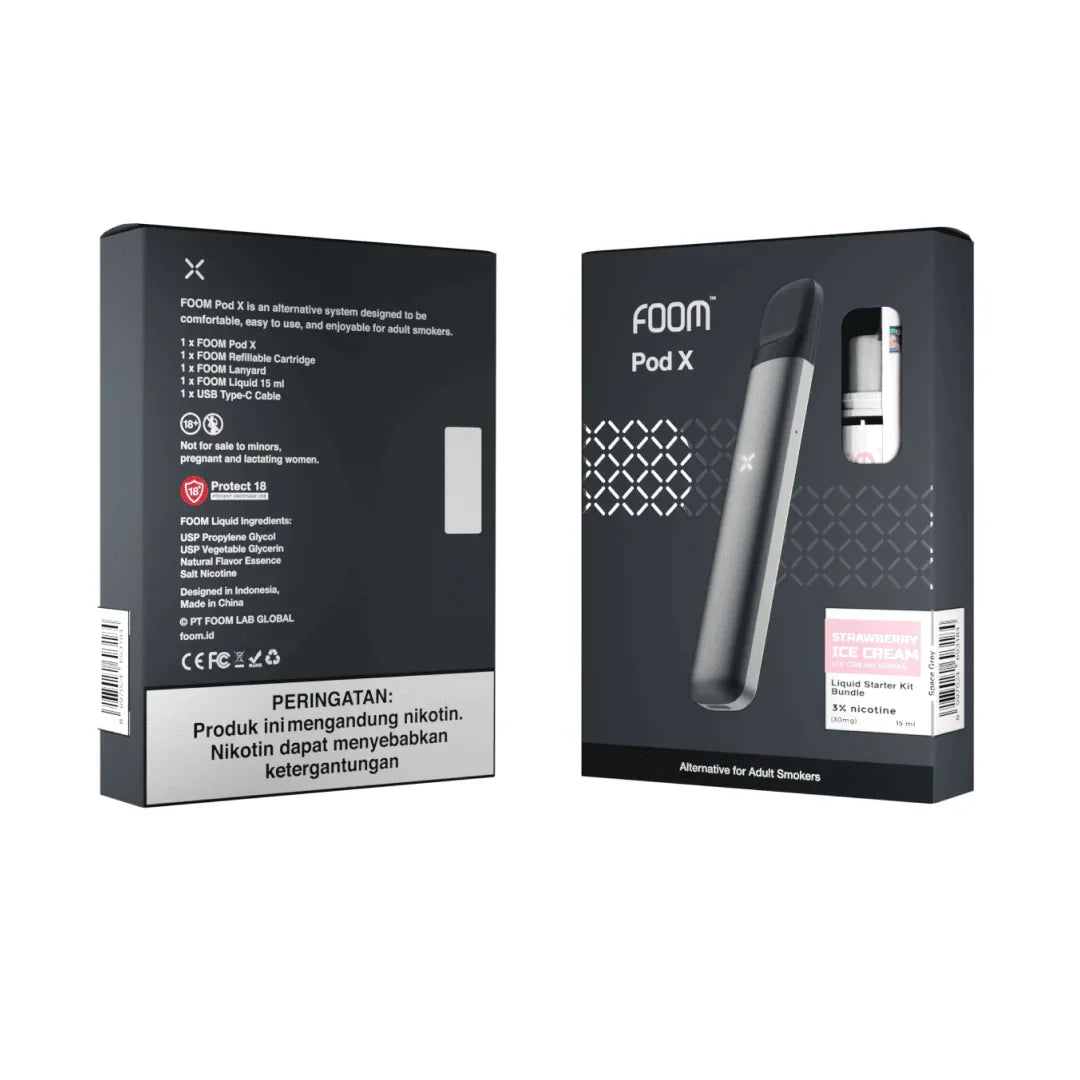 Pod X SPACE GRAY Bundling Liquid 15 ml | FOOM