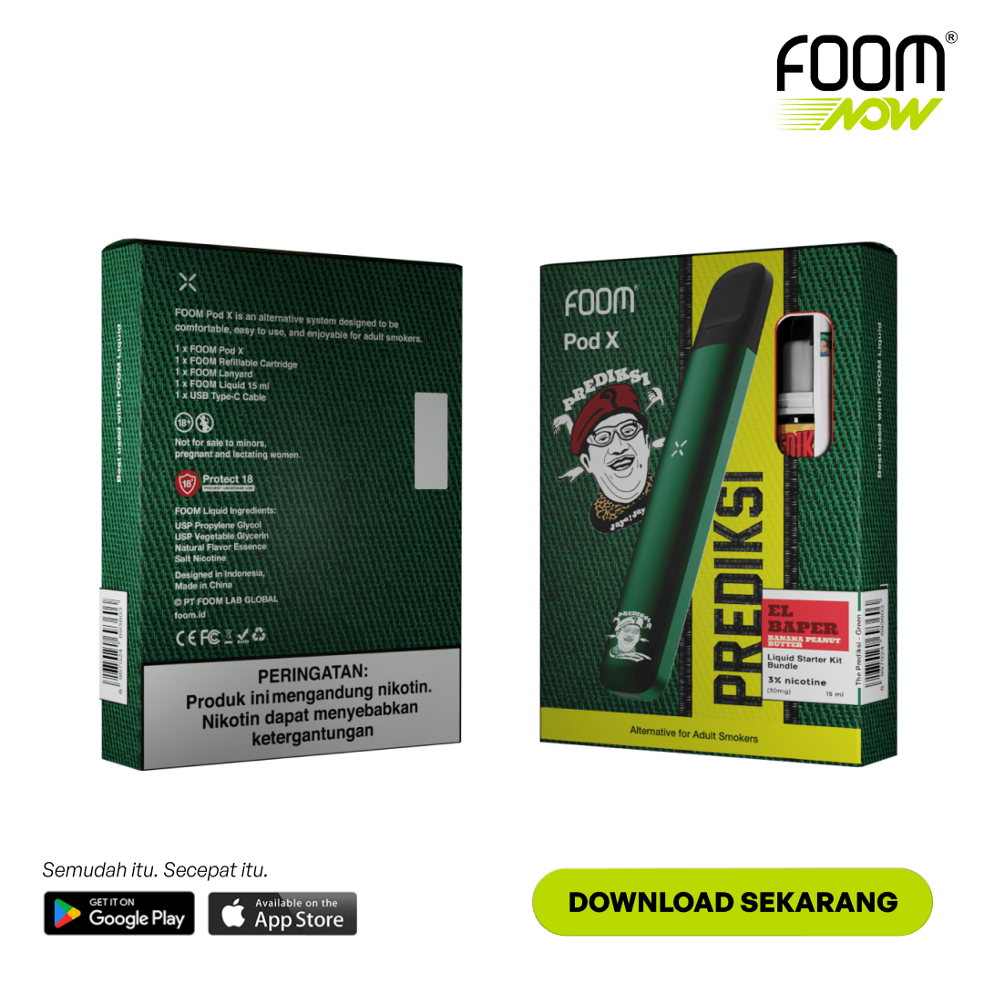 Pod X The PREDIKSI Bundling Liquid - Warna GREEN | FOOM | FOOM Lab Global