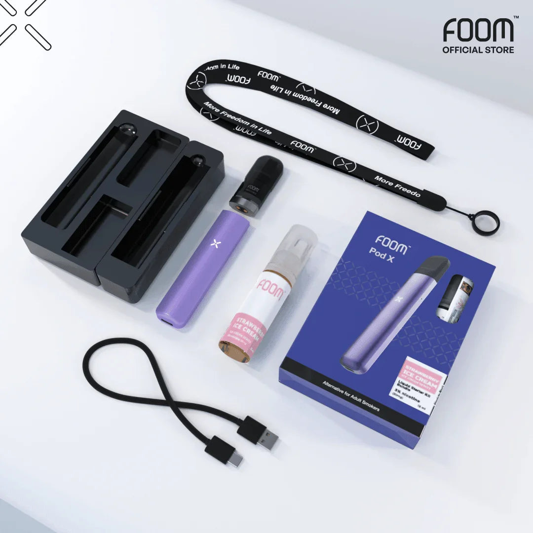 Pod X Wild Purple Bundling Strawberry Ice Cream 15 Ml | FOOM